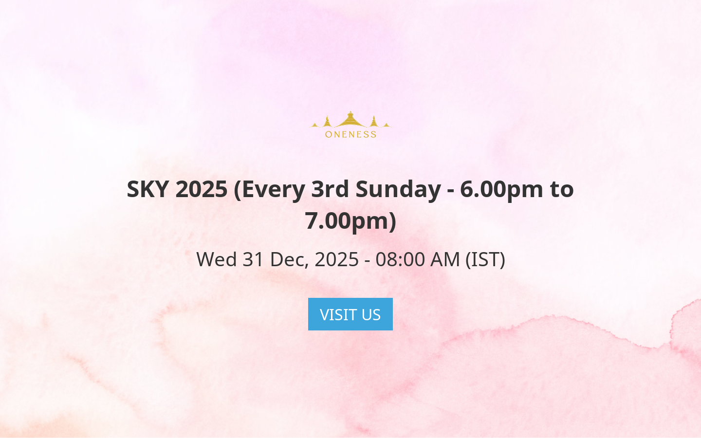 SKY 2025 (Every 3rd Sunday - 6.00pm to 7.00pm)